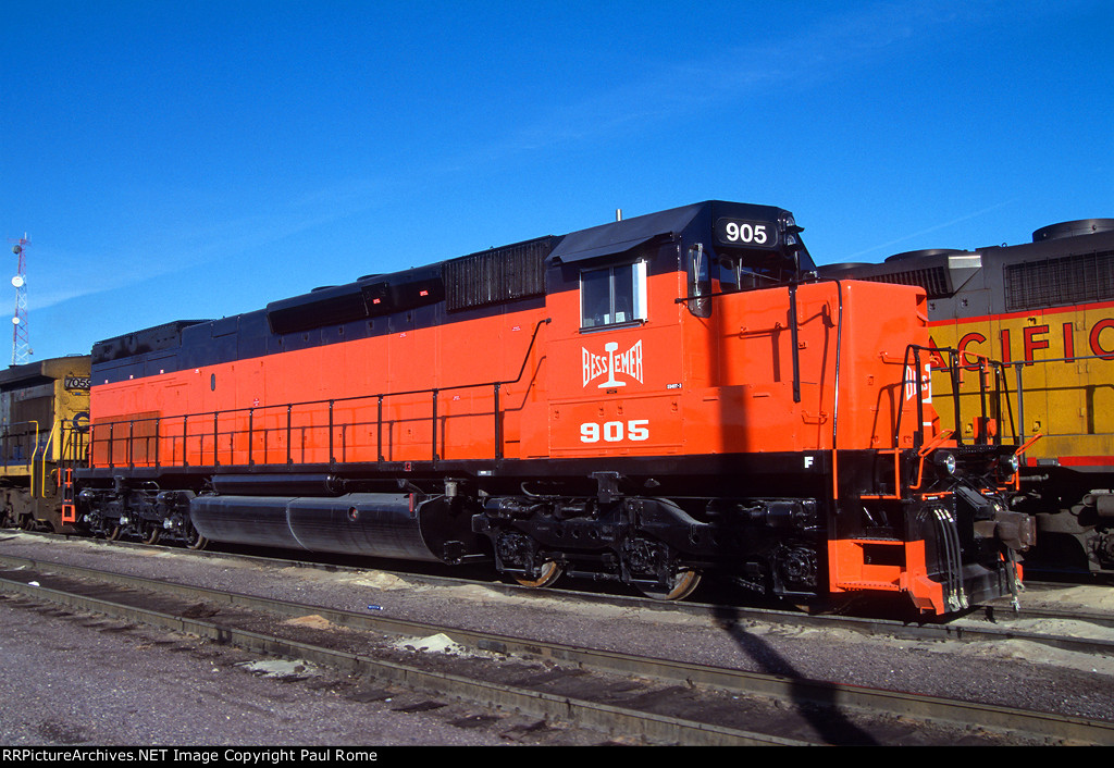 BLE 905, EMD SD45T-2, new rebuild-repaint SD40-3, enroute to owner, at the UPRR Proviso Yard